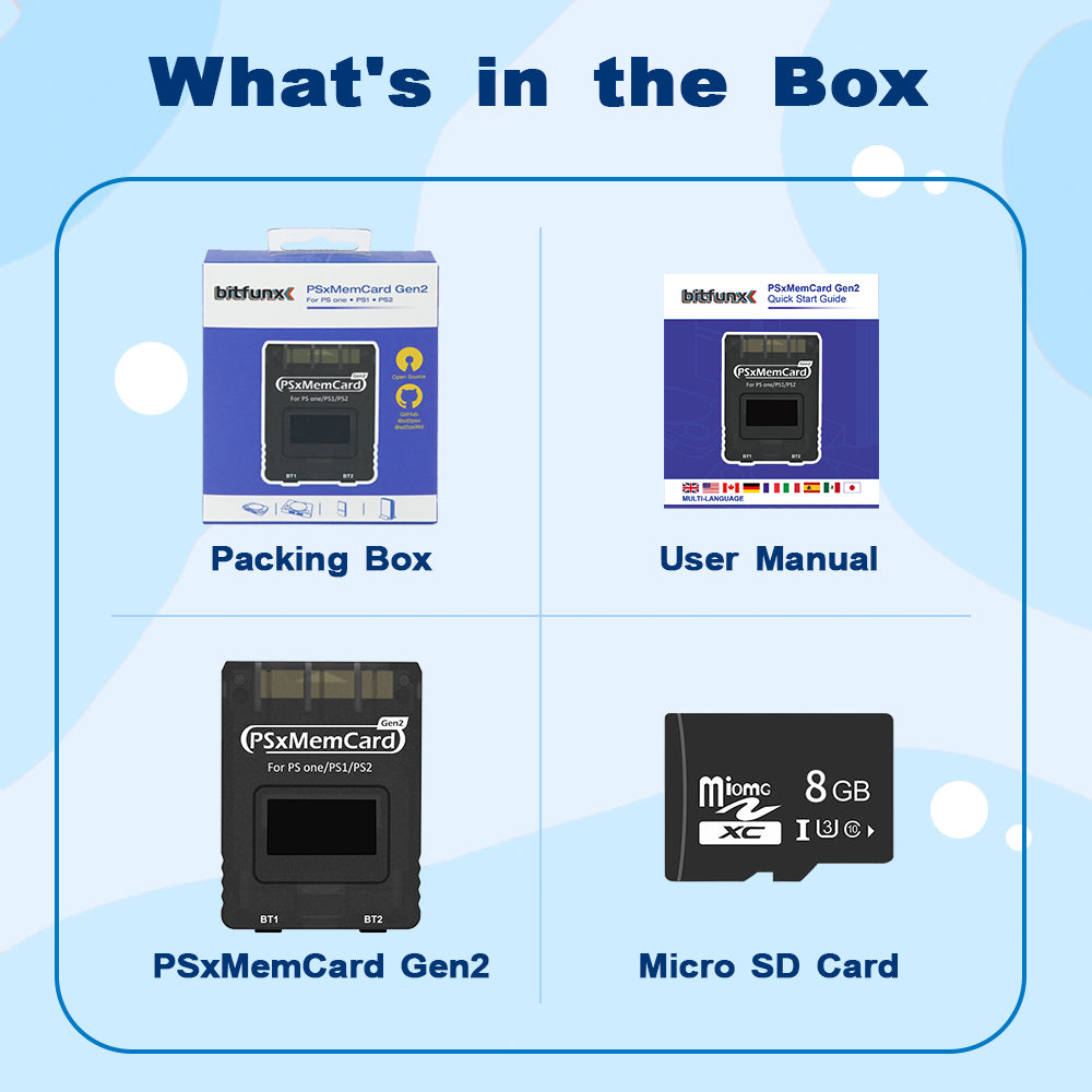 Bitfunx PSxMemCard Gen2 sd2psx FreeMCBoot FMCB for Sony PS2 PS1 PSOne ...