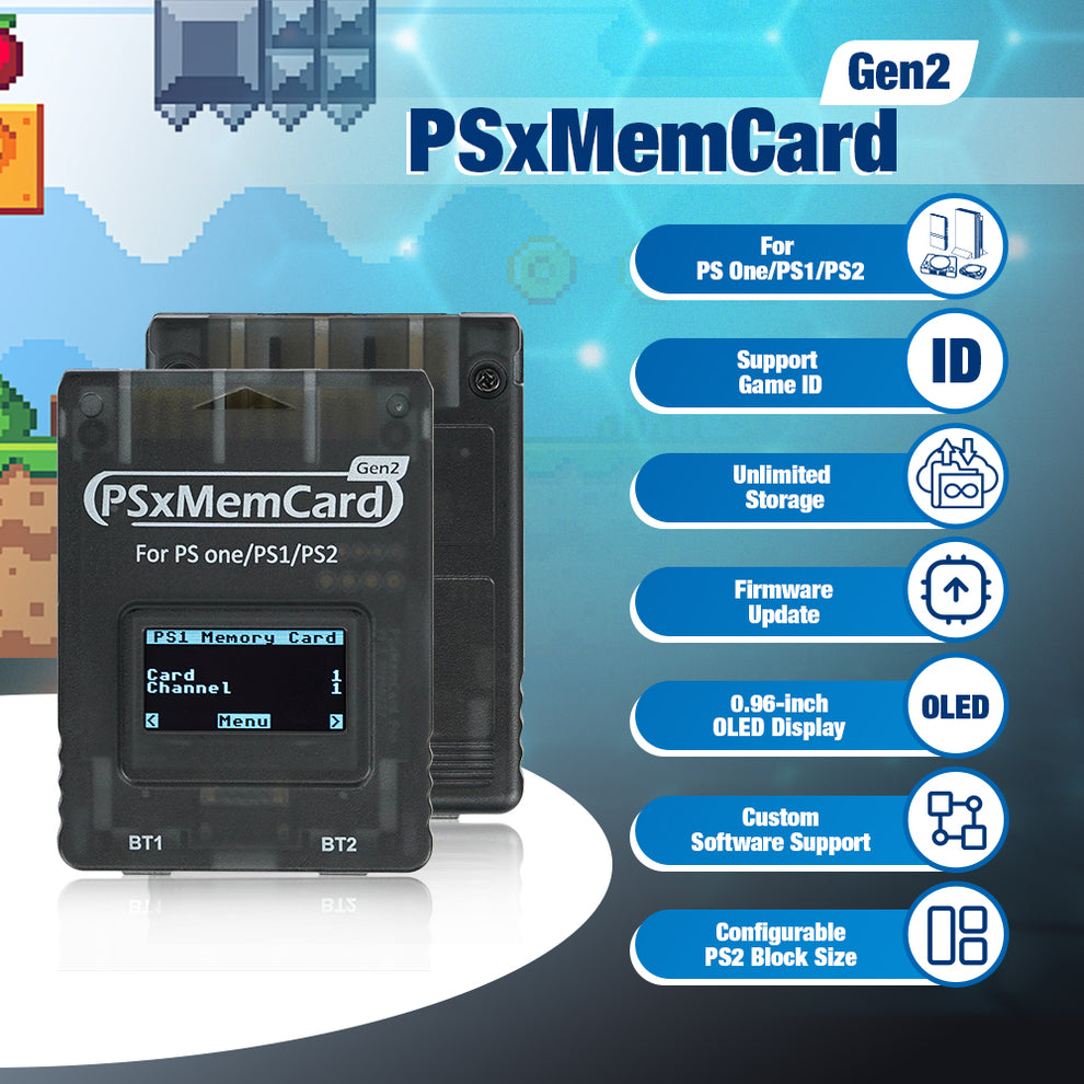 Bitfunx PSxMemCard Gen2 sd2psx FreeMCBoot FMCB for Sony PS2 PS1 PSOne ...